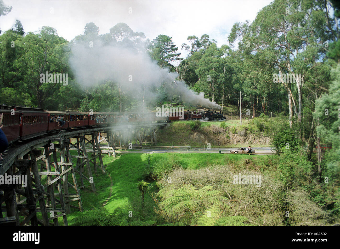 Puffing Billy steam train Belgrave Australia Stock Photo - Alamy