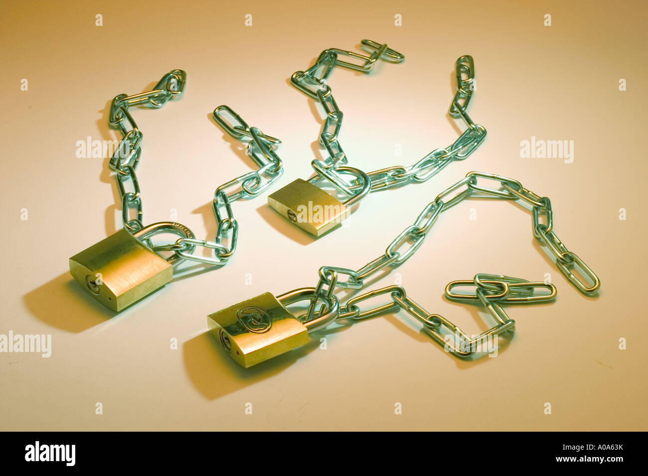 Padlocks and Chains Stock Photo - Alamy