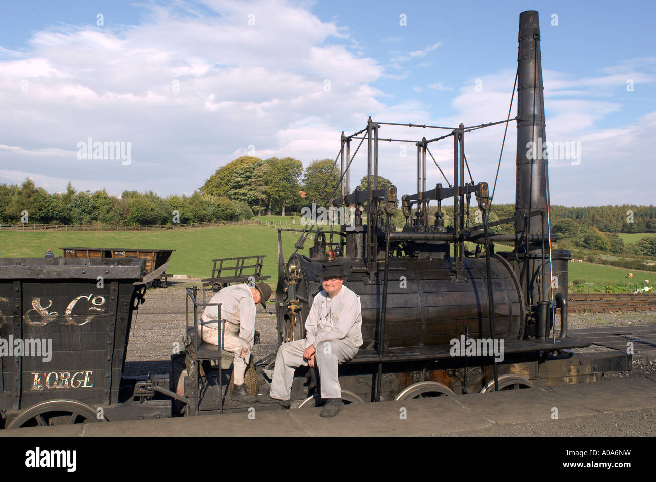 Beamish Pockerly wagonway circa 1825 Victorian Rocket North of England ...