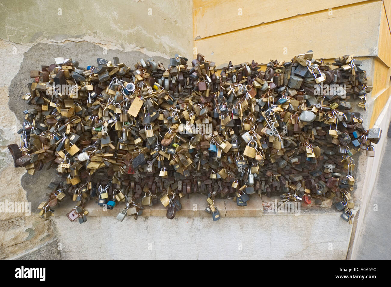 Hungary pecs padlocks on fence hi-res stock photography and images - Alamy