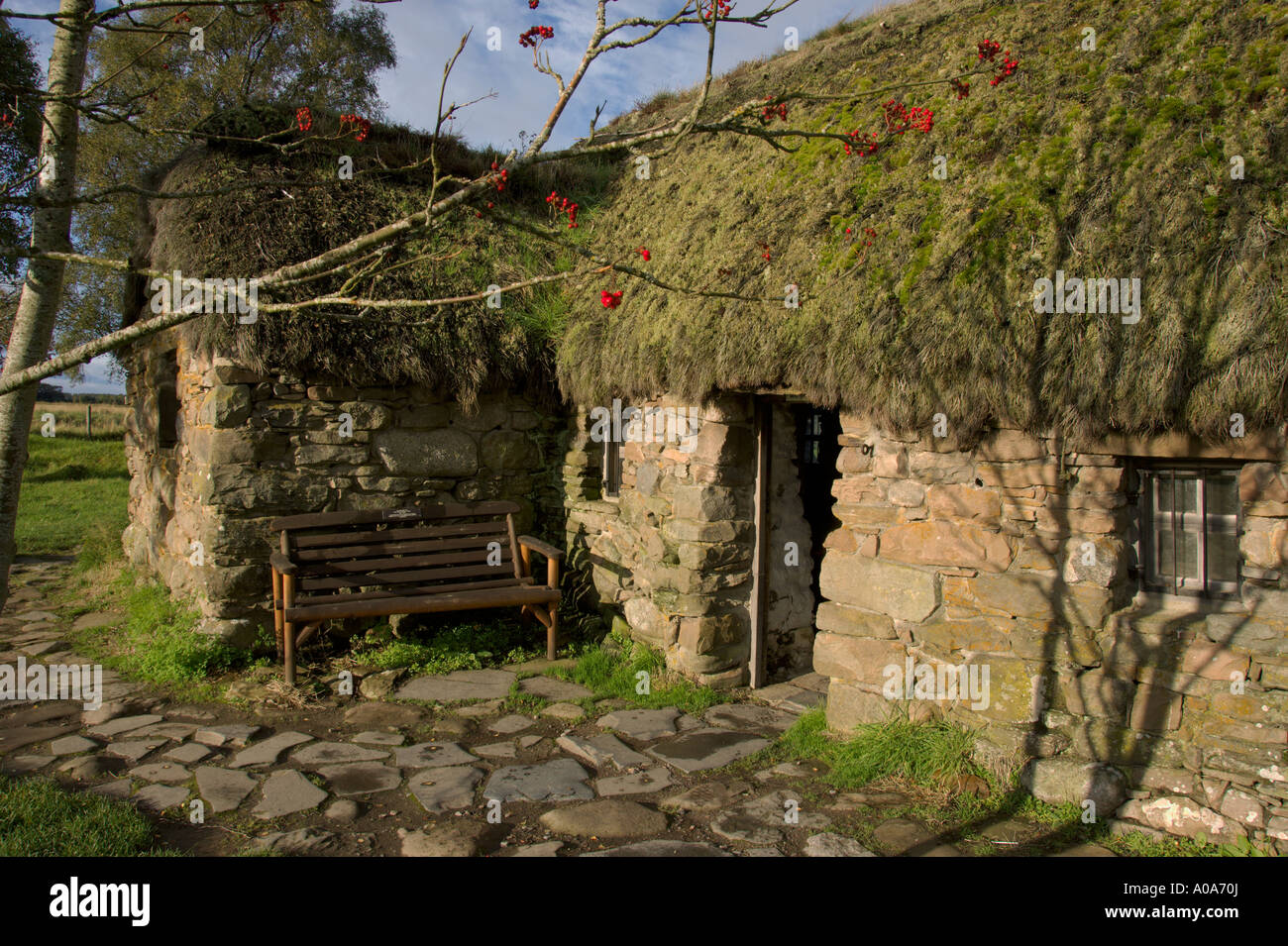 Historic Old Leanach Farmhouse on Culloden Battlefield used by Bonnie ...
