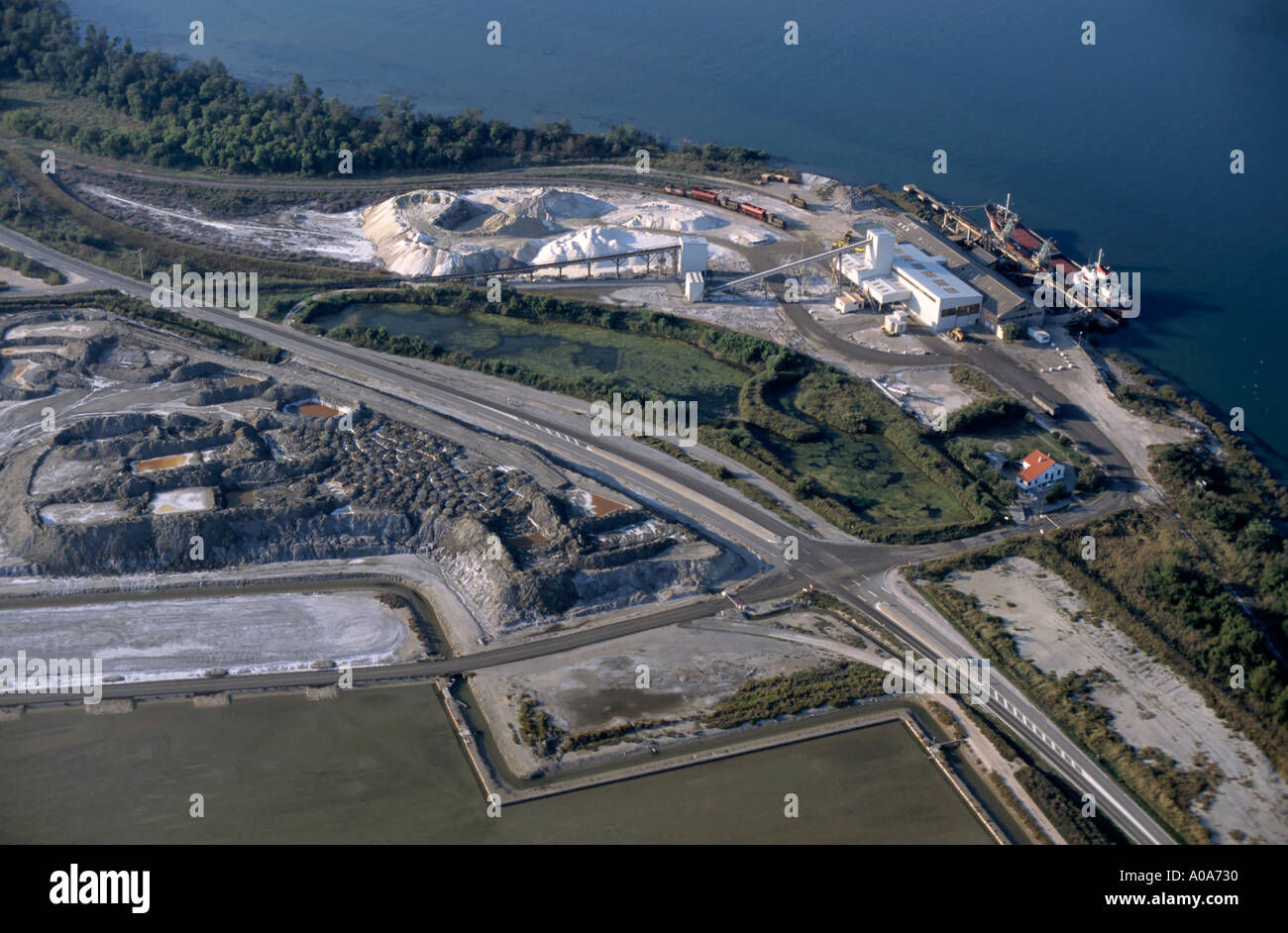 Salt Factory Port Stock Photo - Alamy