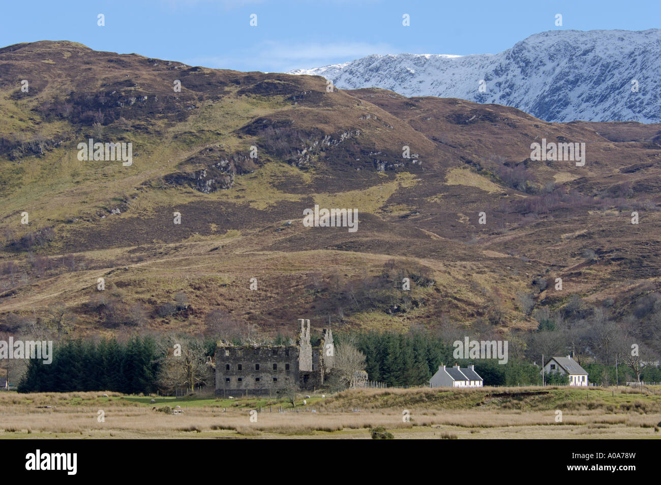 Bernera Barracks at Glenelg over Mam Ratagan Pass near Shiel Bridge ...