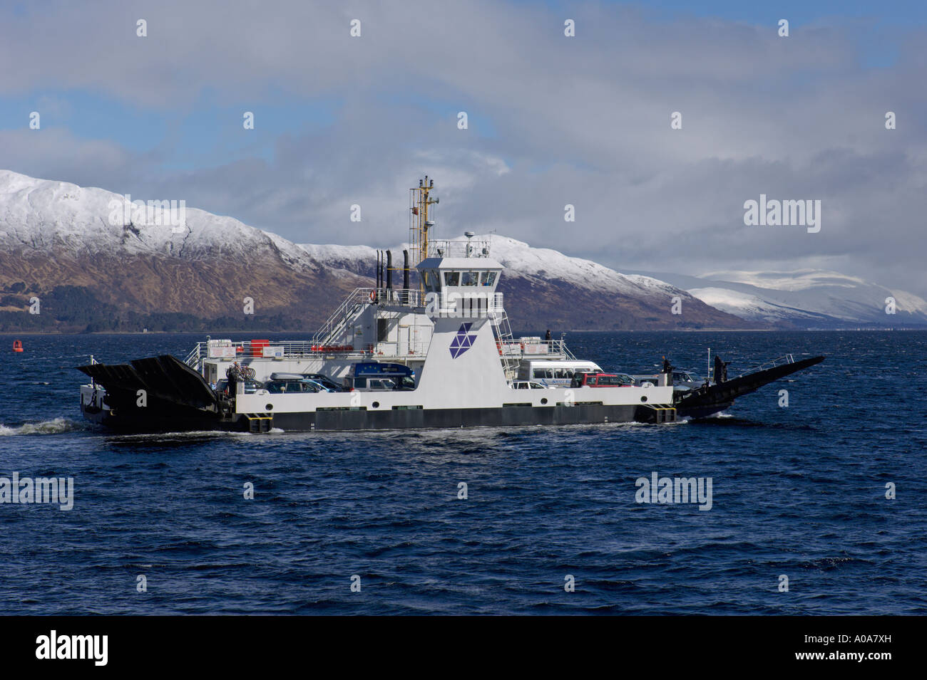 Corran Ferry Loch Linnhe near Fort William Looking north at Ardgour ...