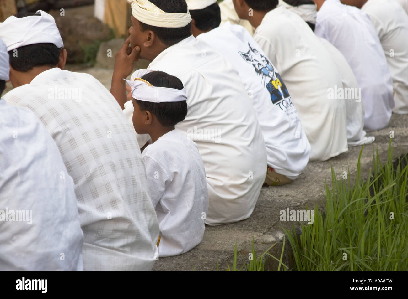 Boy At Temple Ceremony, Ubud Stock Photo - Alamy