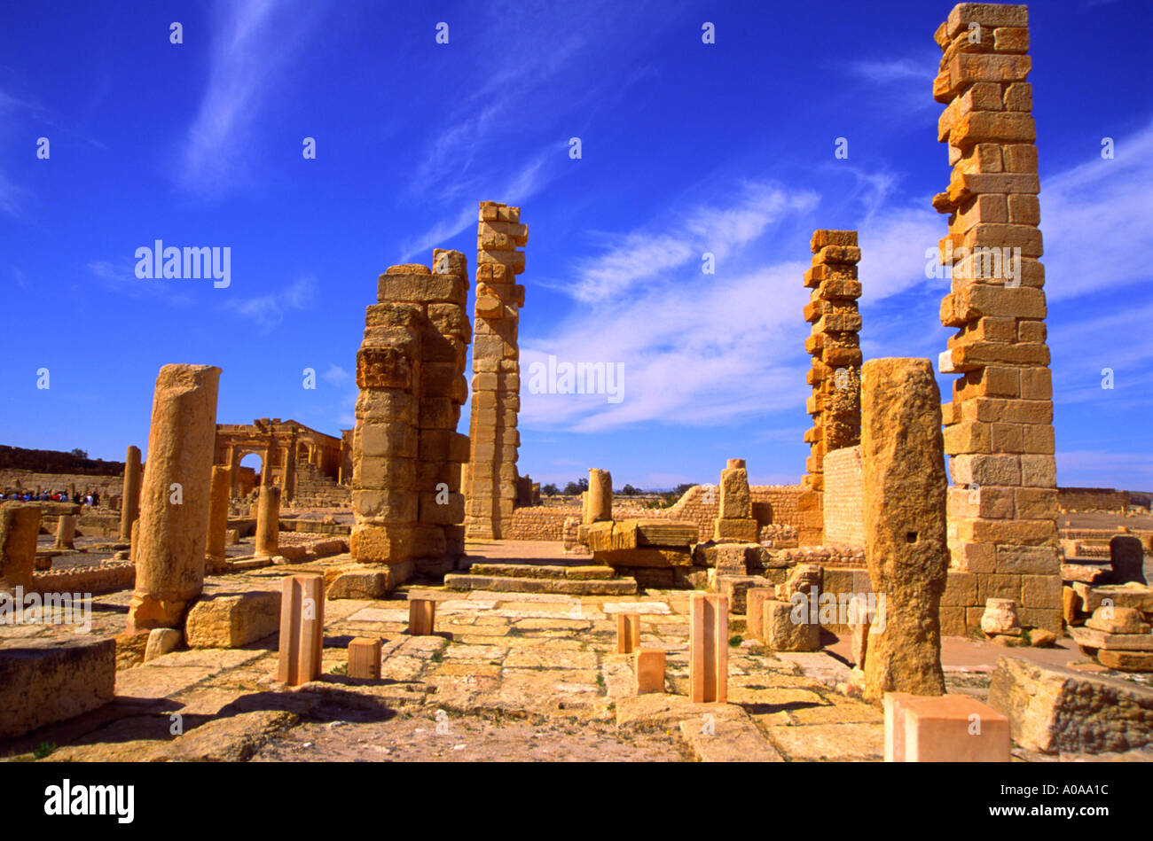 Sufetula ruins and temples Sbeitla Tunisia 787 Stock Photo - Alamy