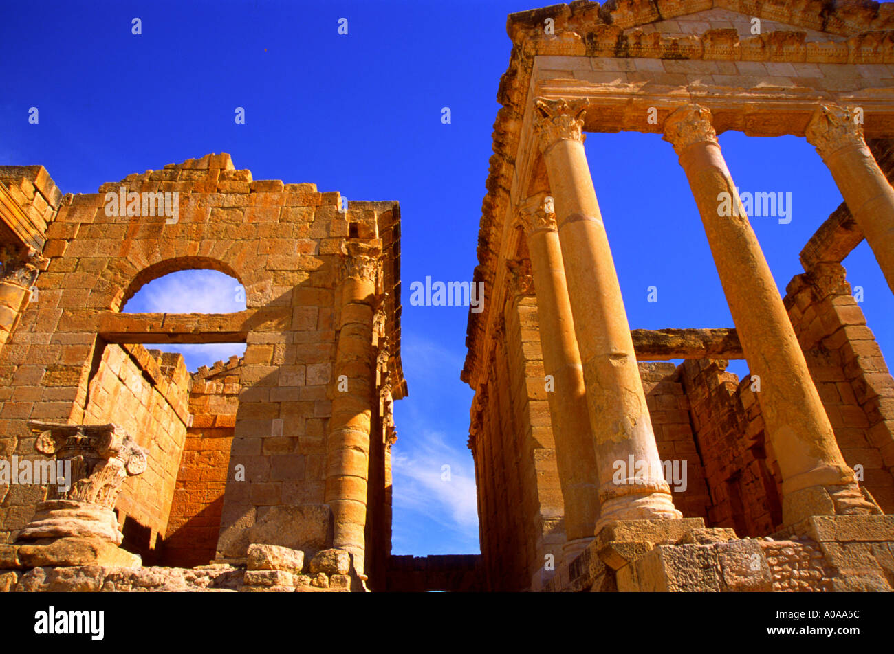 Temples Sufetula ruins Sbeitla Tunisia 801 Stock Photo - Alamy