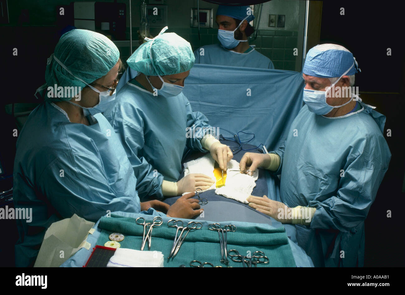 Female surgeon in operating room Stock Photo - Alamy