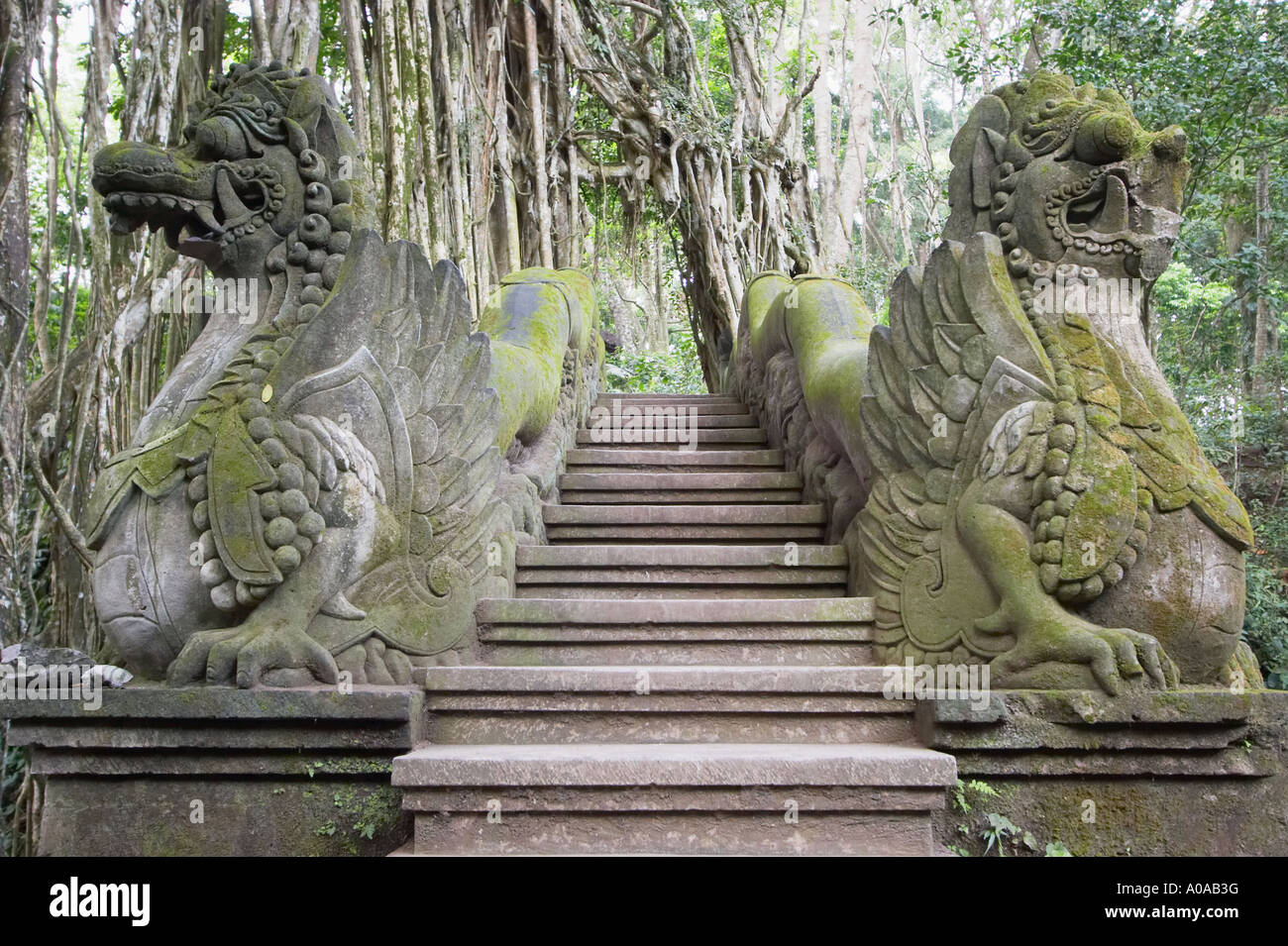 Entrance ubud monkey forest hi-res stock photography and images - Alamy