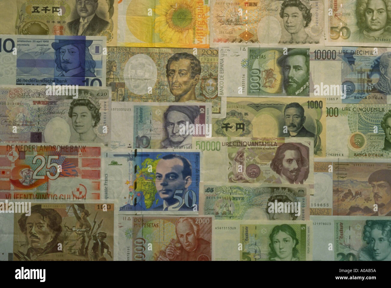 Foreign currency Stock Photo - Alamy