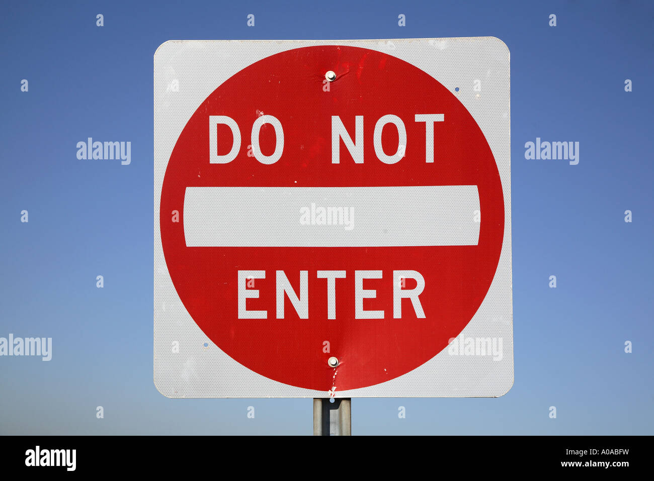 USA Strassenschild Road Sign Do Not Enter Stock Photo - Alamy