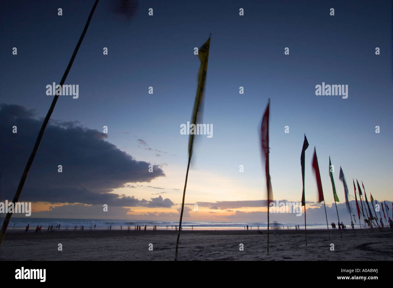 Flags On Legian Beach , Bali Stock Photo - Alamy