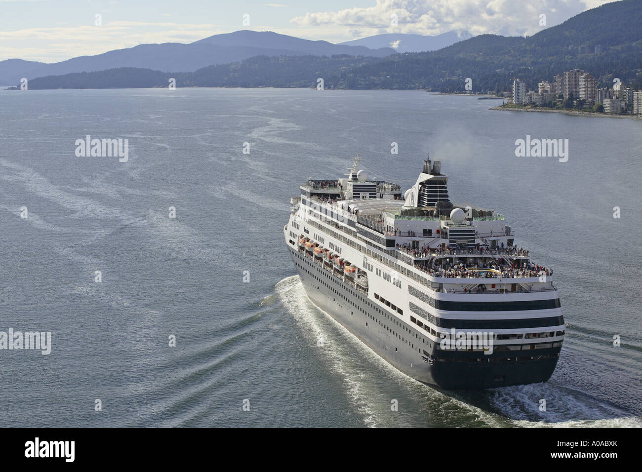 Cruise ship departing Vancouver, Canada Stock Photo - Alamy