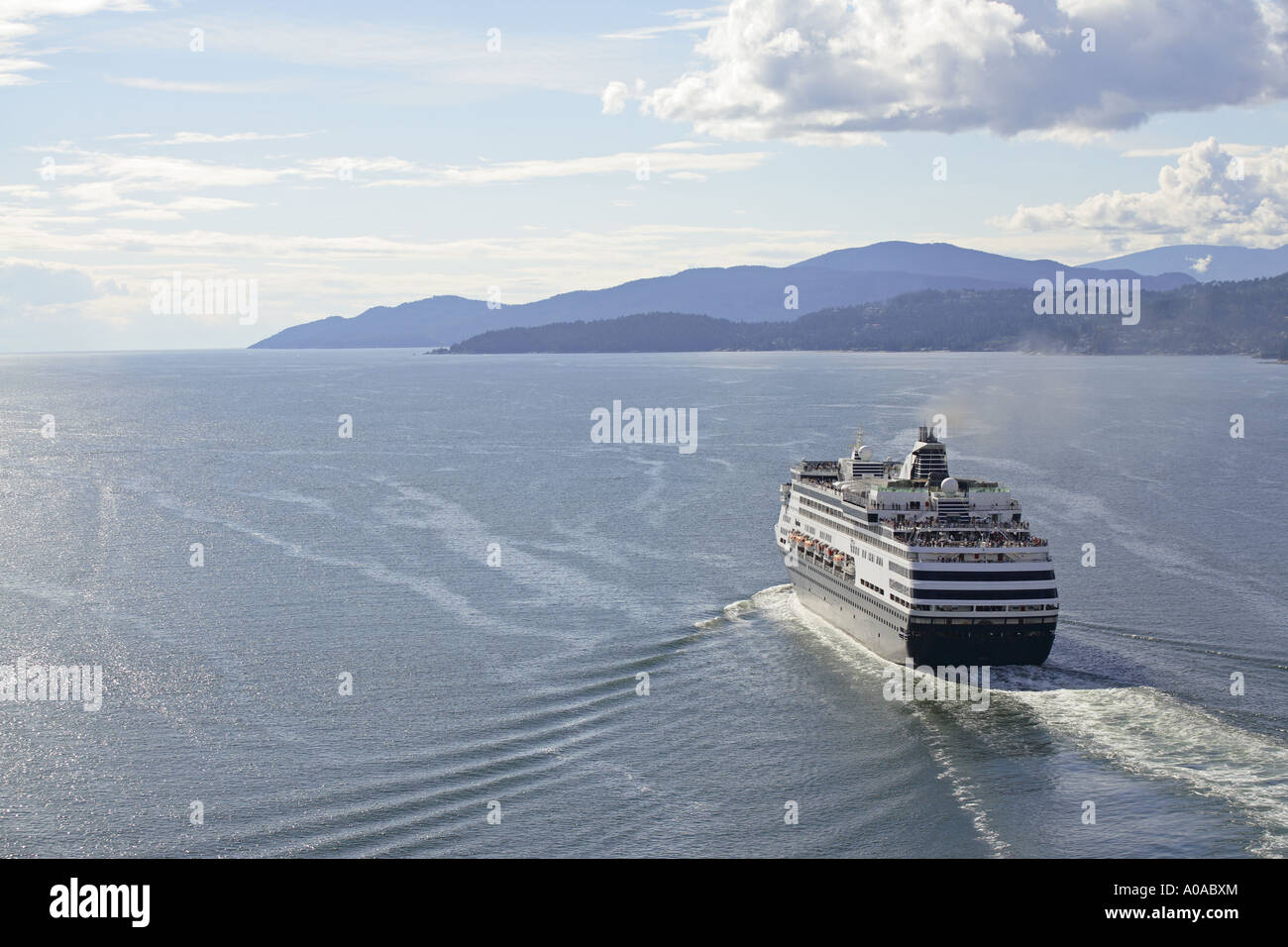 Cruise ship departing Vancouver, Canada Stock Photo - Alamy