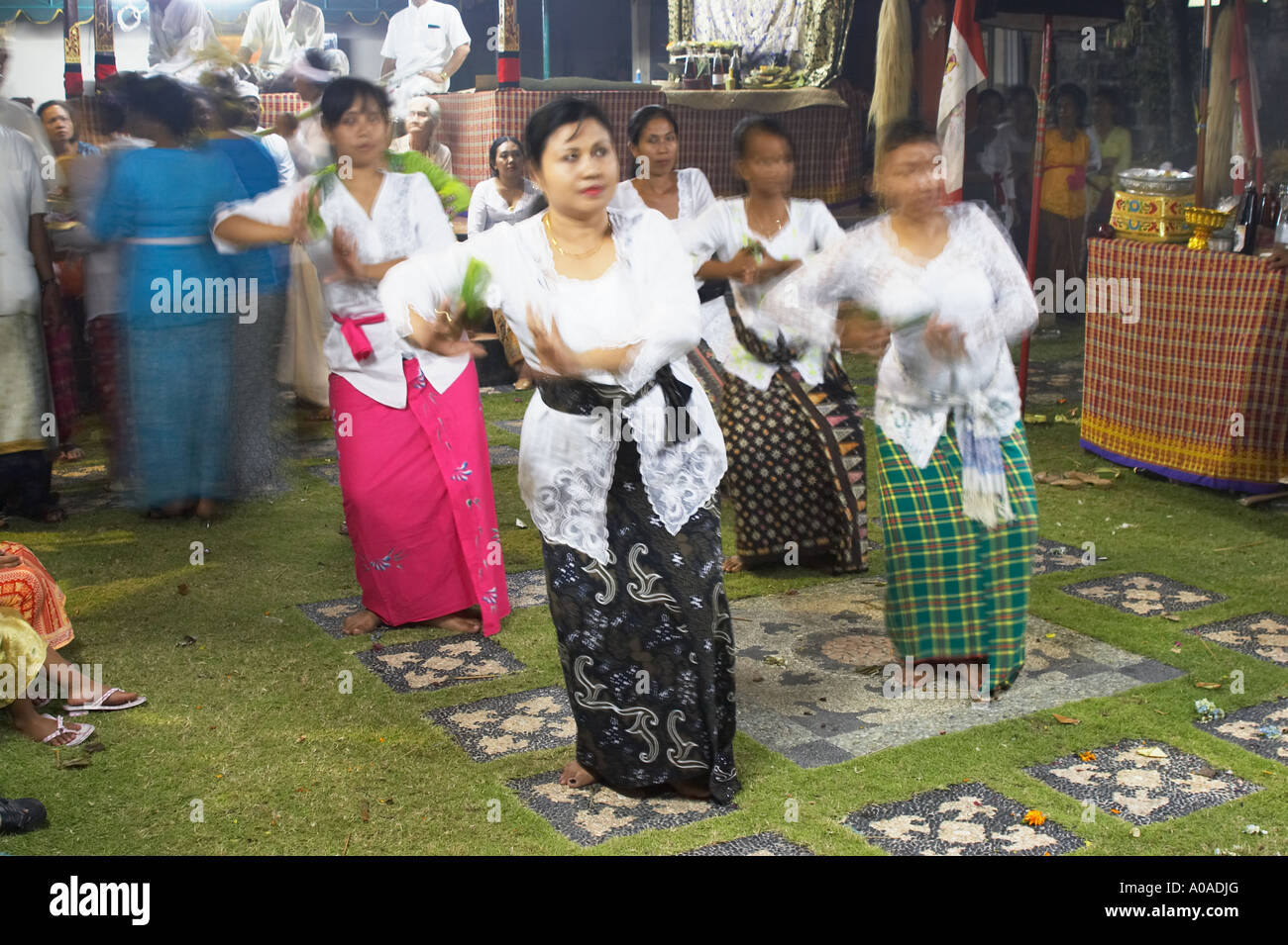 Women Dancing At Temple Festival , Bali Stock Photo - Alamy
