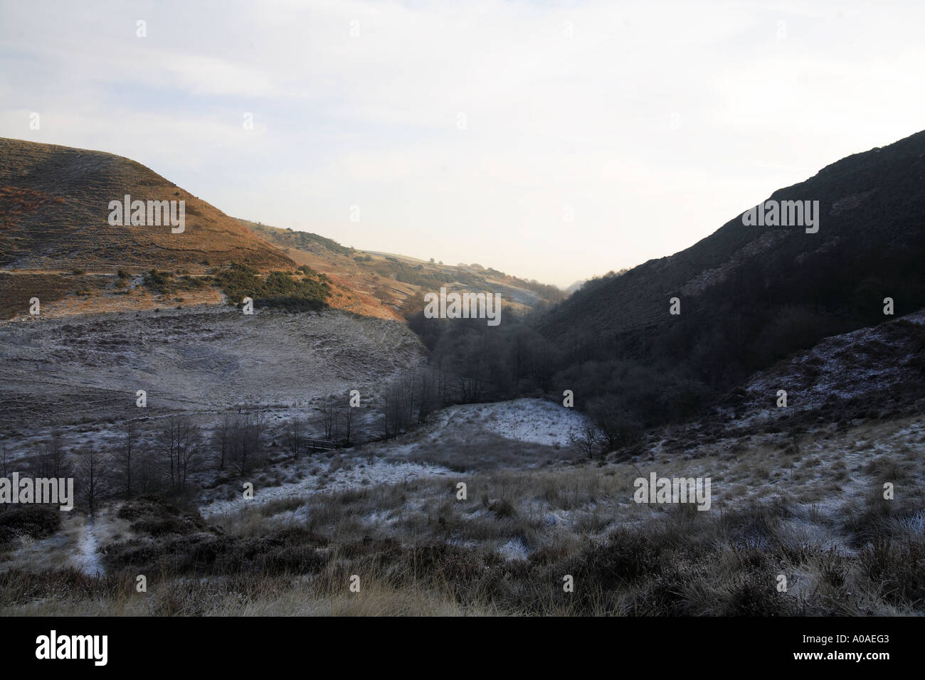 Looking down the eastern spur of the Cheesden Valley towards the ...