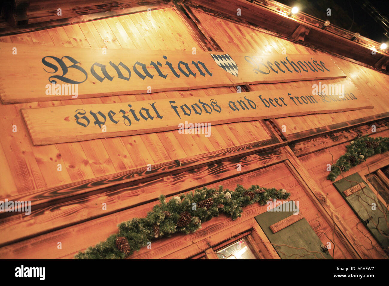 Bavarian Beerhouse at Albert Square Manchesters Christmas Markets UK ...
