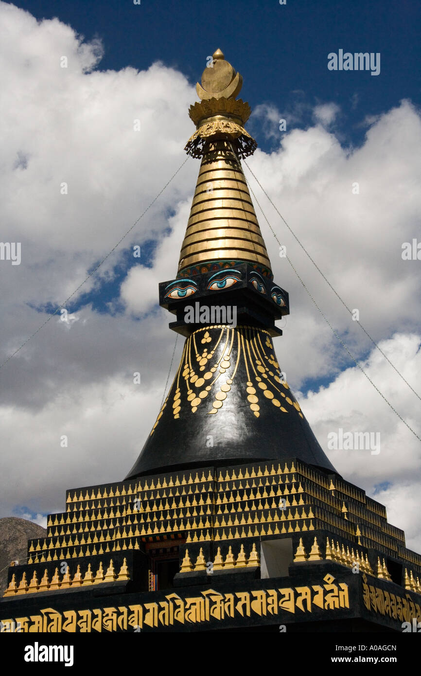 Stupa at Samye Monastery near Tsetang in the Tibet Autonomous region of ...