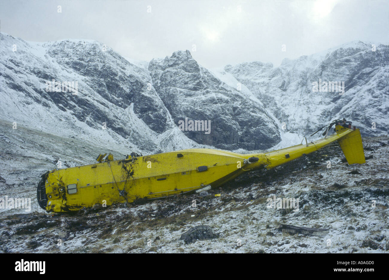 RAF Sea King 1989 Crash Site Scottish Mountains Highlands Scotland. GAV ...