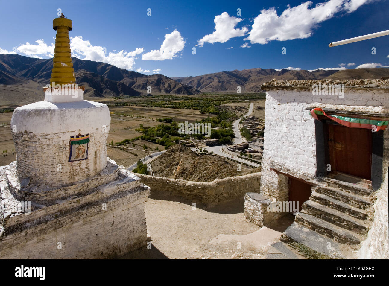 The Yumbulagang Palace near Tsetang in the Tibet Autonomous region of ...