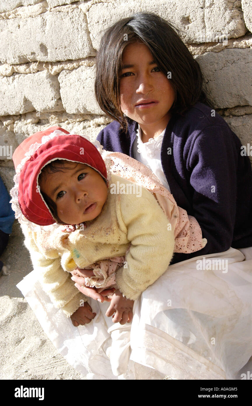 Children in Turco village, Bolivia Stock Photo - Alamy