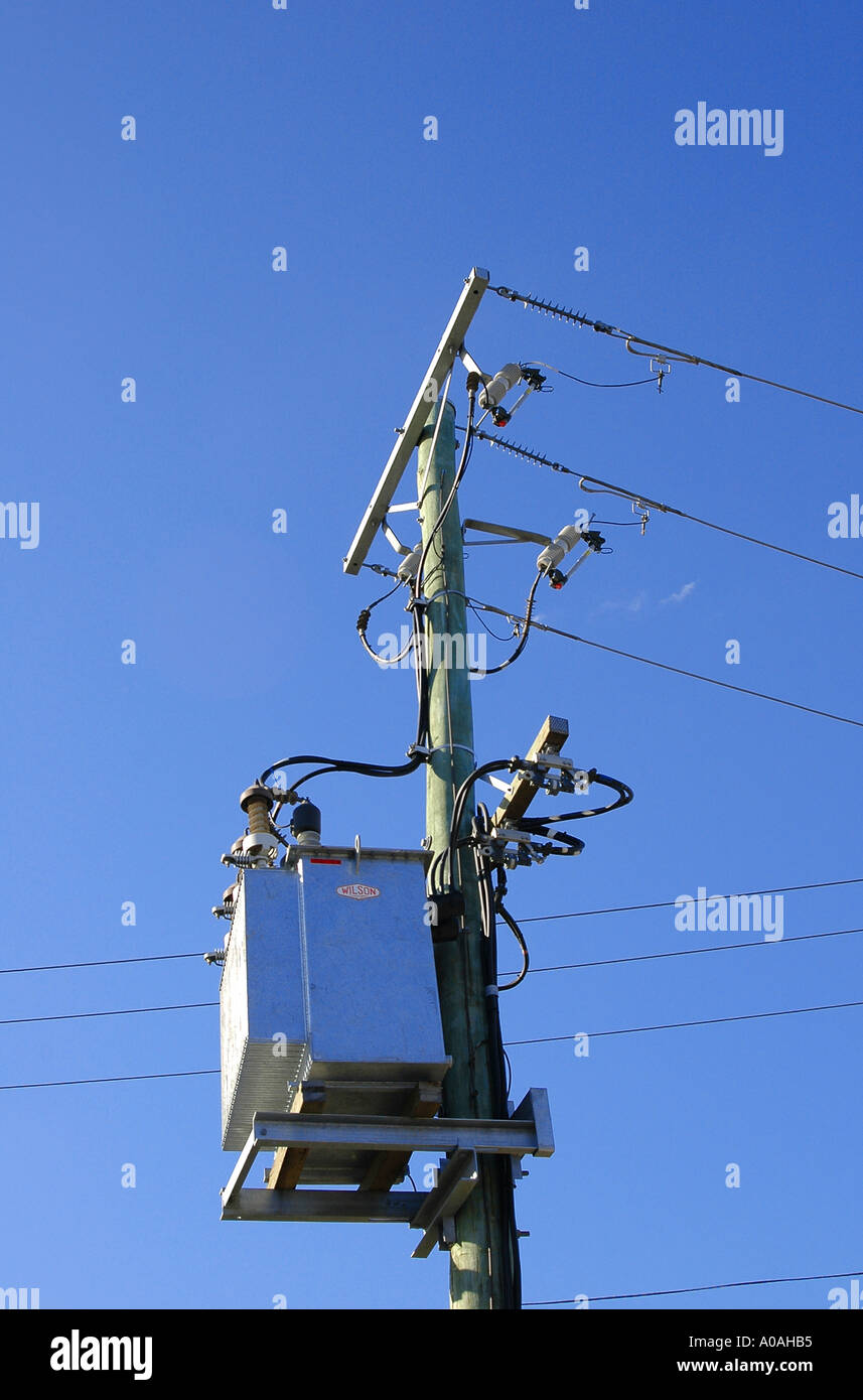 Electricity pole, Australia Stock Photo - Alamy