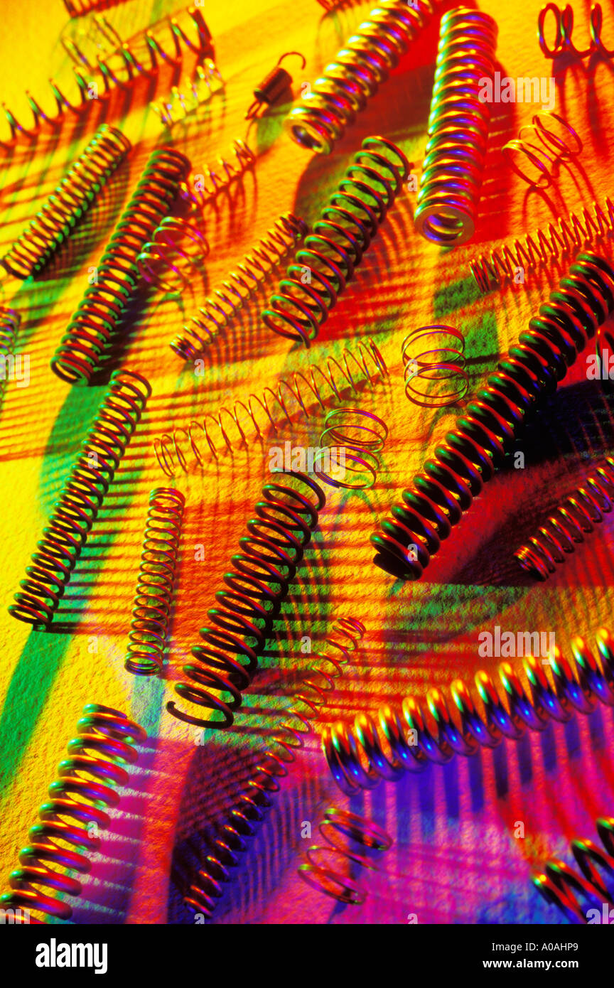 Many steel springs hi-res stock photography and images - Alamy