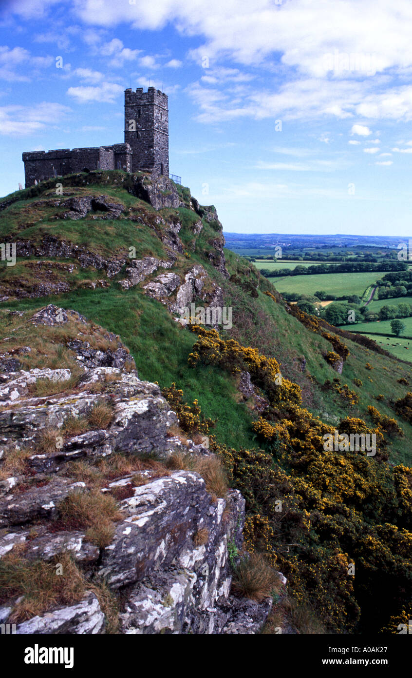 Brentor Church Devon Stock Photo - Alamy