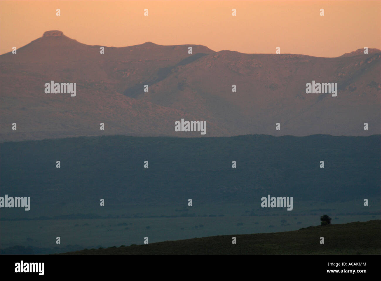 African sunset African scene African landscape beautiful sunset Stock ...