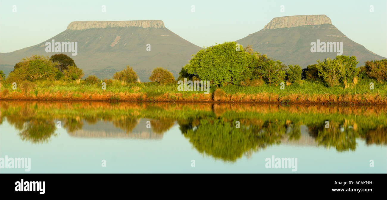 African sunset African scene African landscape mountains Stock Photo ...
