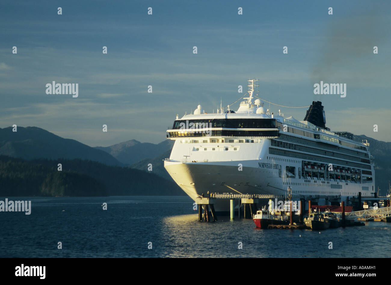 Cruise ship Norwegian Spirit in harbour Prince Rupert British Columbia ...
