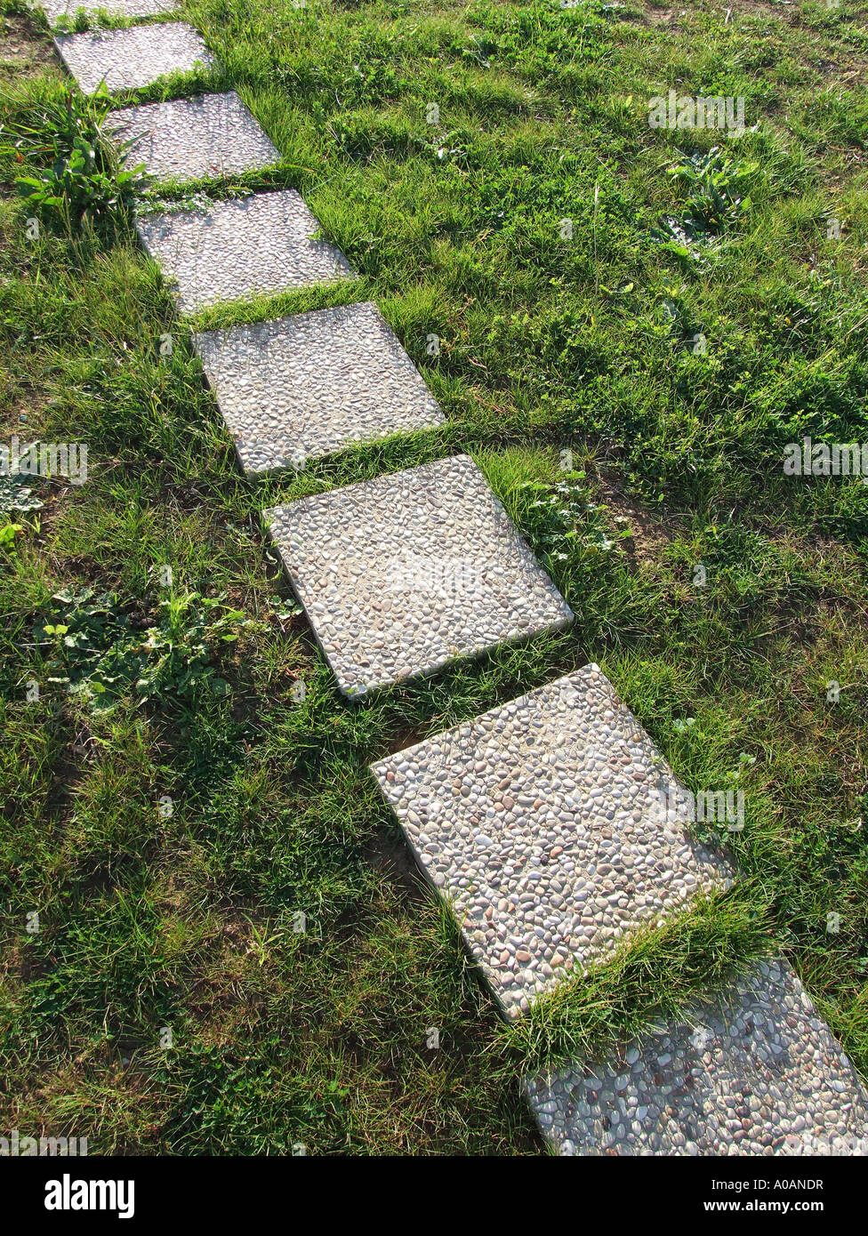 foot path in garden Stock Photo - Alamy