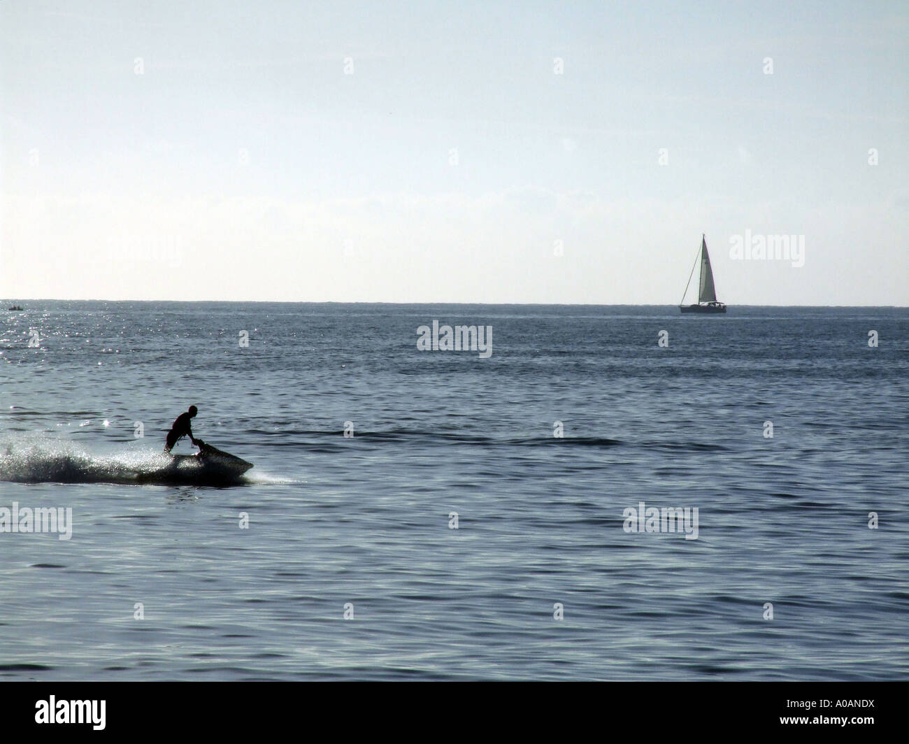 fast jet ski on sea Stock Photo - Alamy