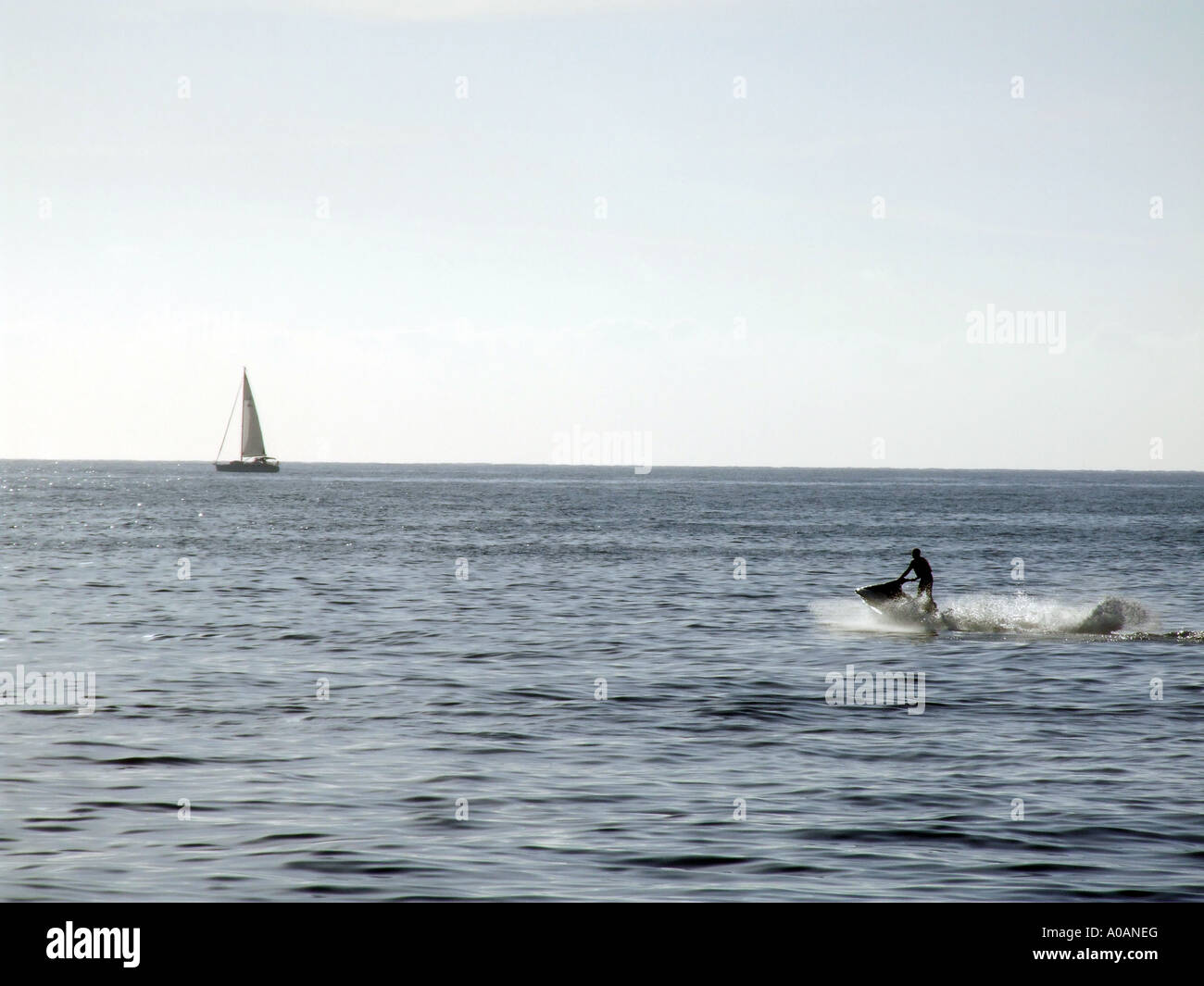 fast jet ski on sea Stock Photo - Alamy
