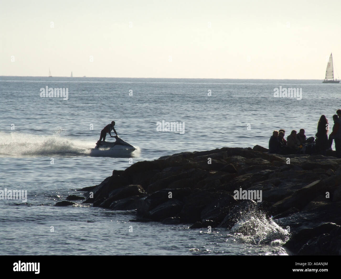 fast jet ski on sea Stock Photo - Alamy