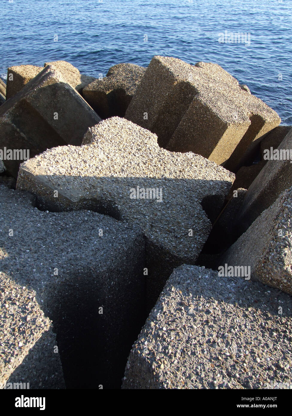 man made sea barrier Stock Photo - Alamy