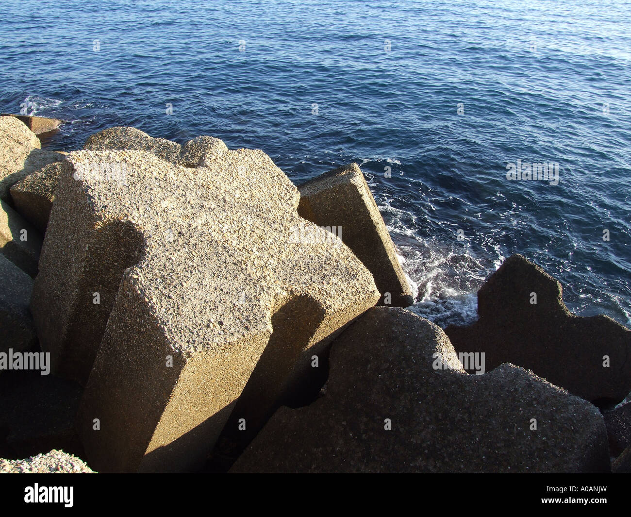 man made sea barrier Stock Photo - Alamy