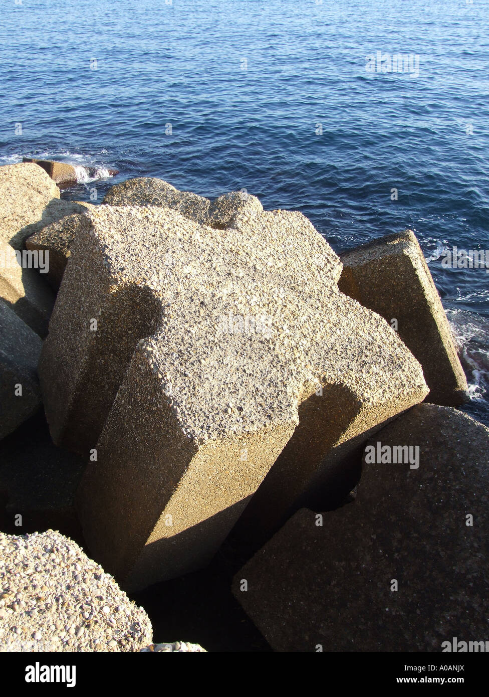 man made sea barrier Stock Photo - Alamy