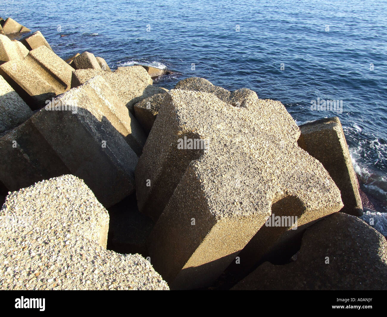 man made sea barrier Stock Photo - Alamy