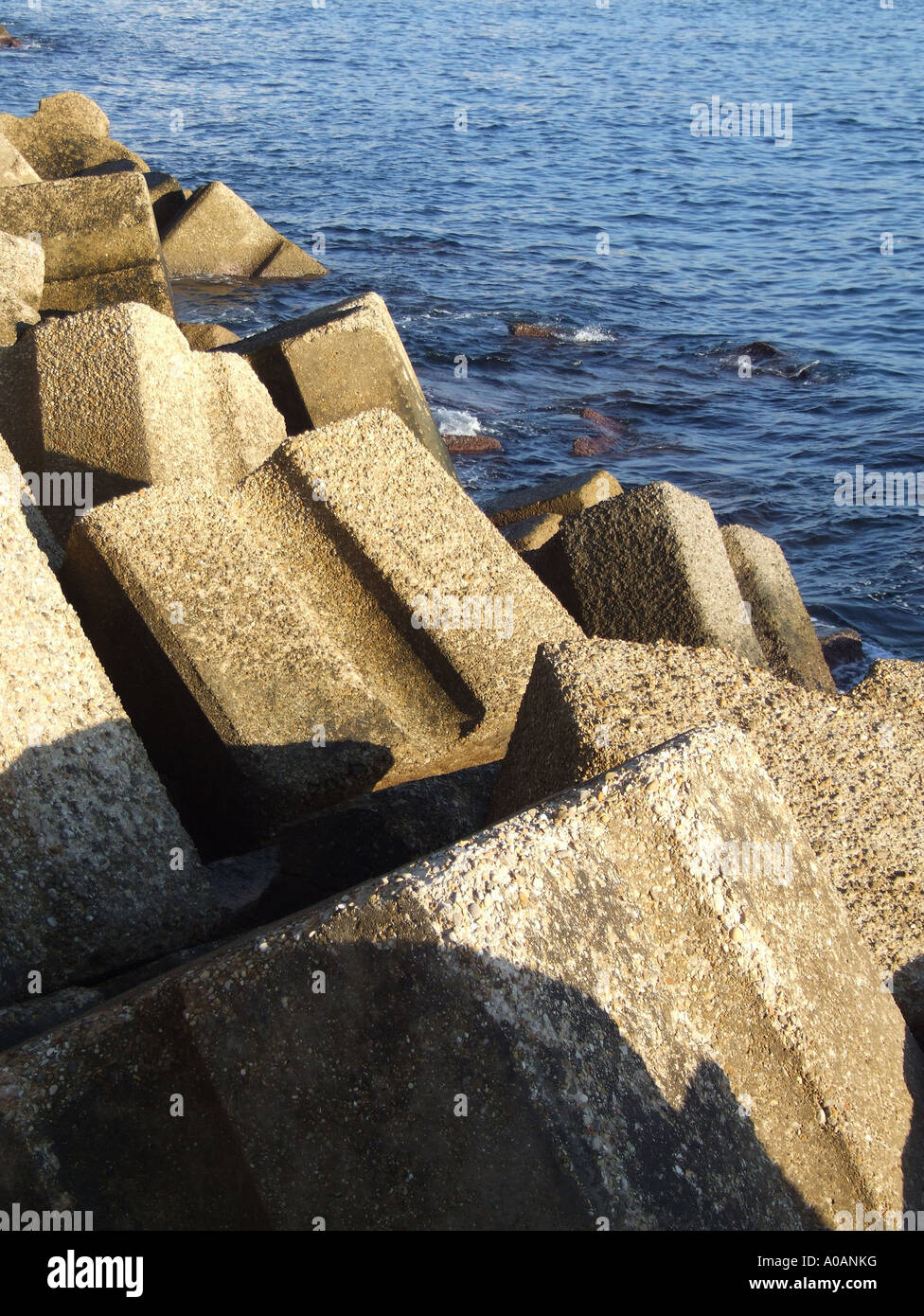 man made sea barrier Stock Photo - Alamy