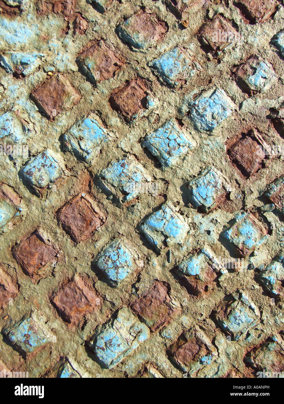 rusty man hole cover on road Stock Photo - Alamy