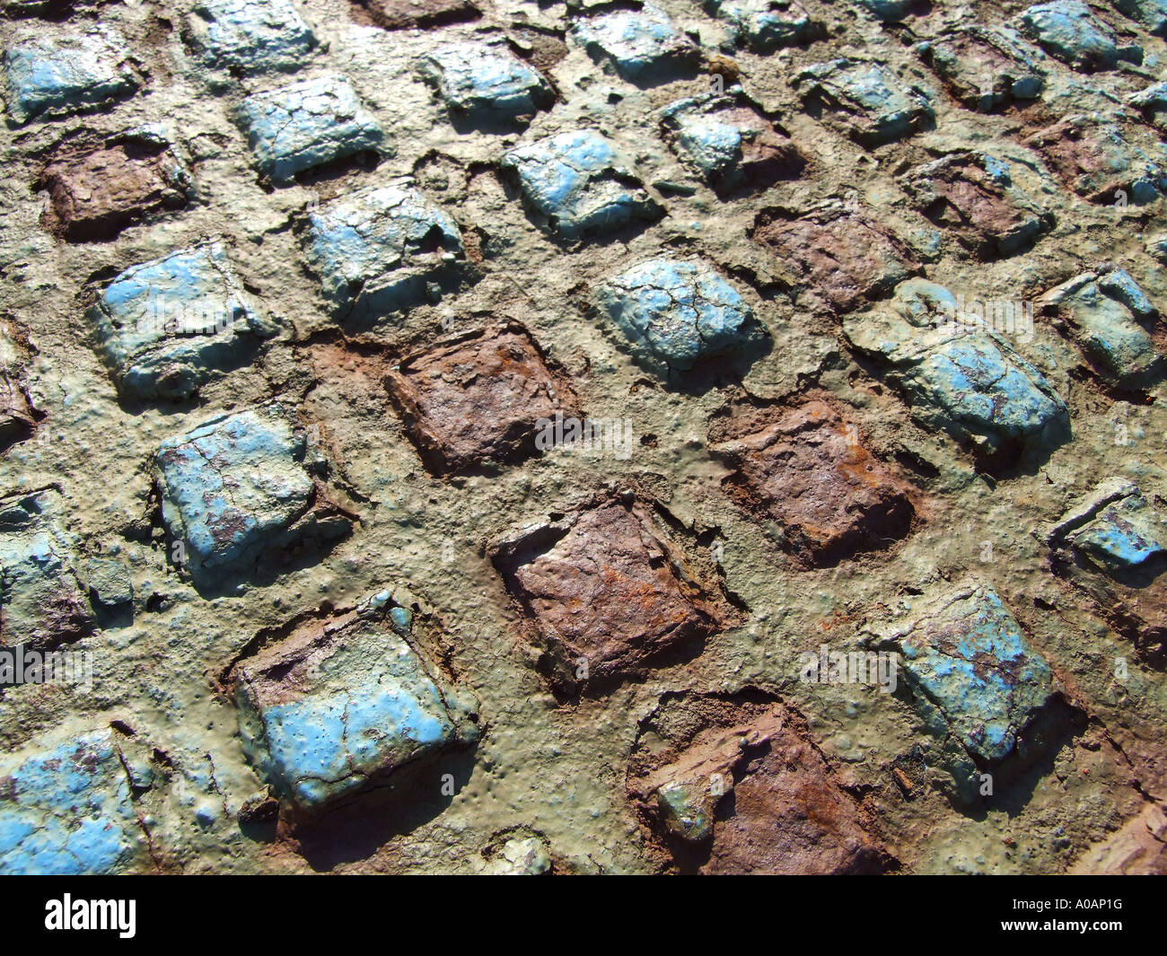 rusty man hole cover on road Stock Photo - Alamy