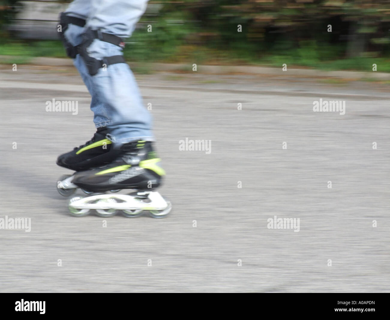 rollerblader in park Stock Photo - Alamy