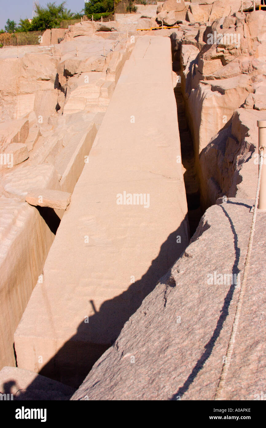 Unfinished Obelisk, ancient quarry, Aswan Stock Photo - Alamy