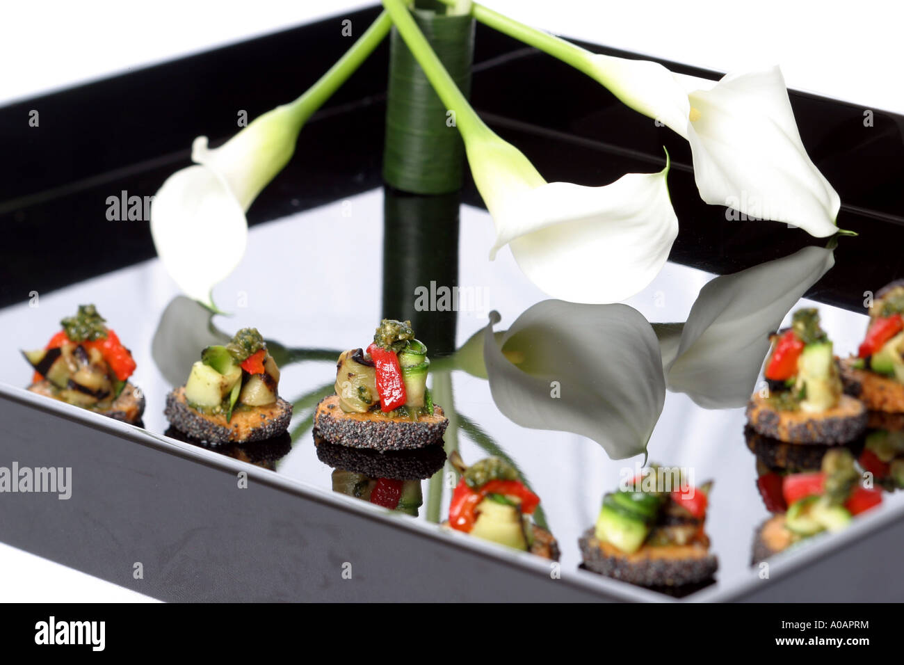 Food mini canape Stock Photo - Alamy