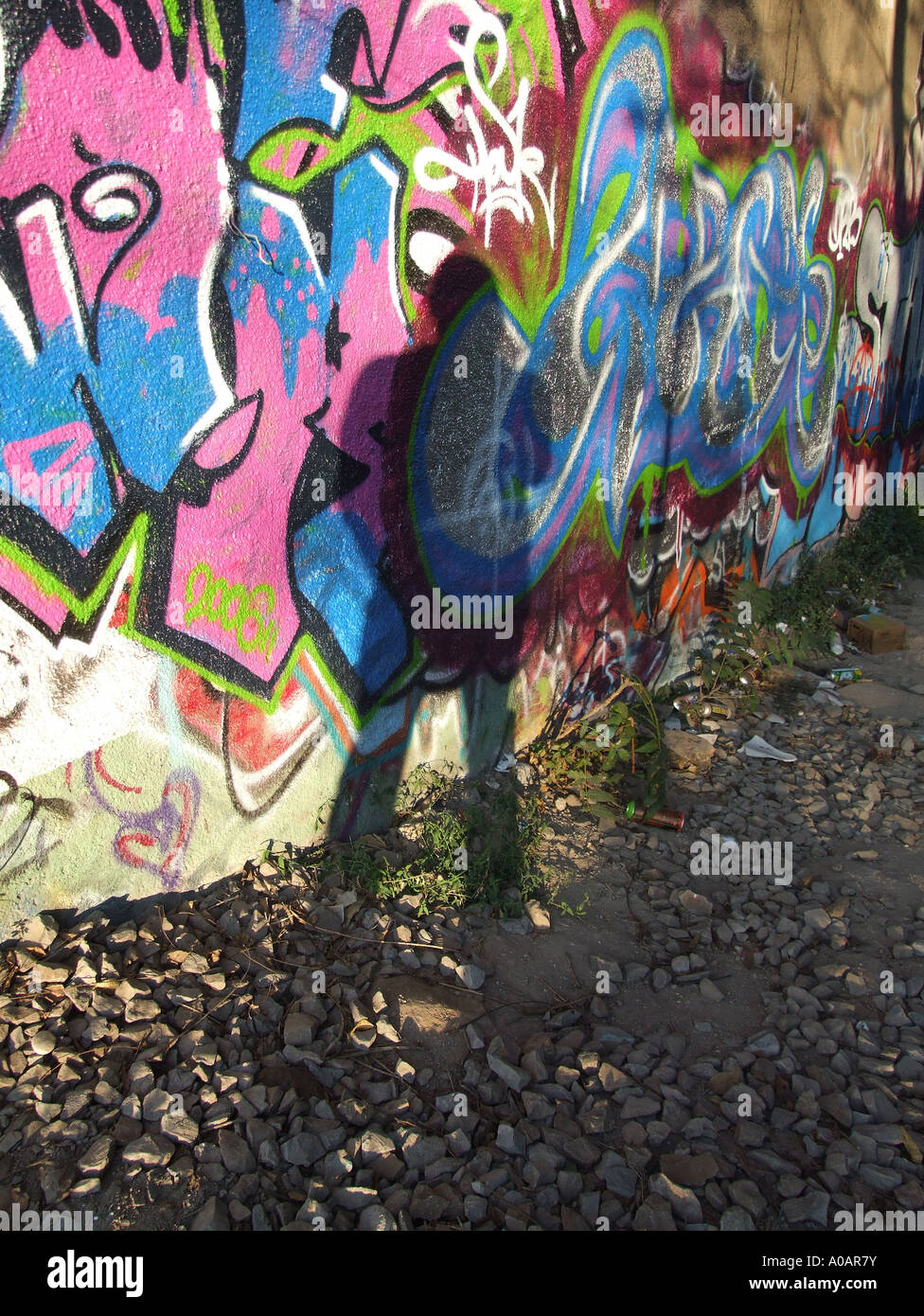 colourful urban graffiti in town Stock Photo - Alamy