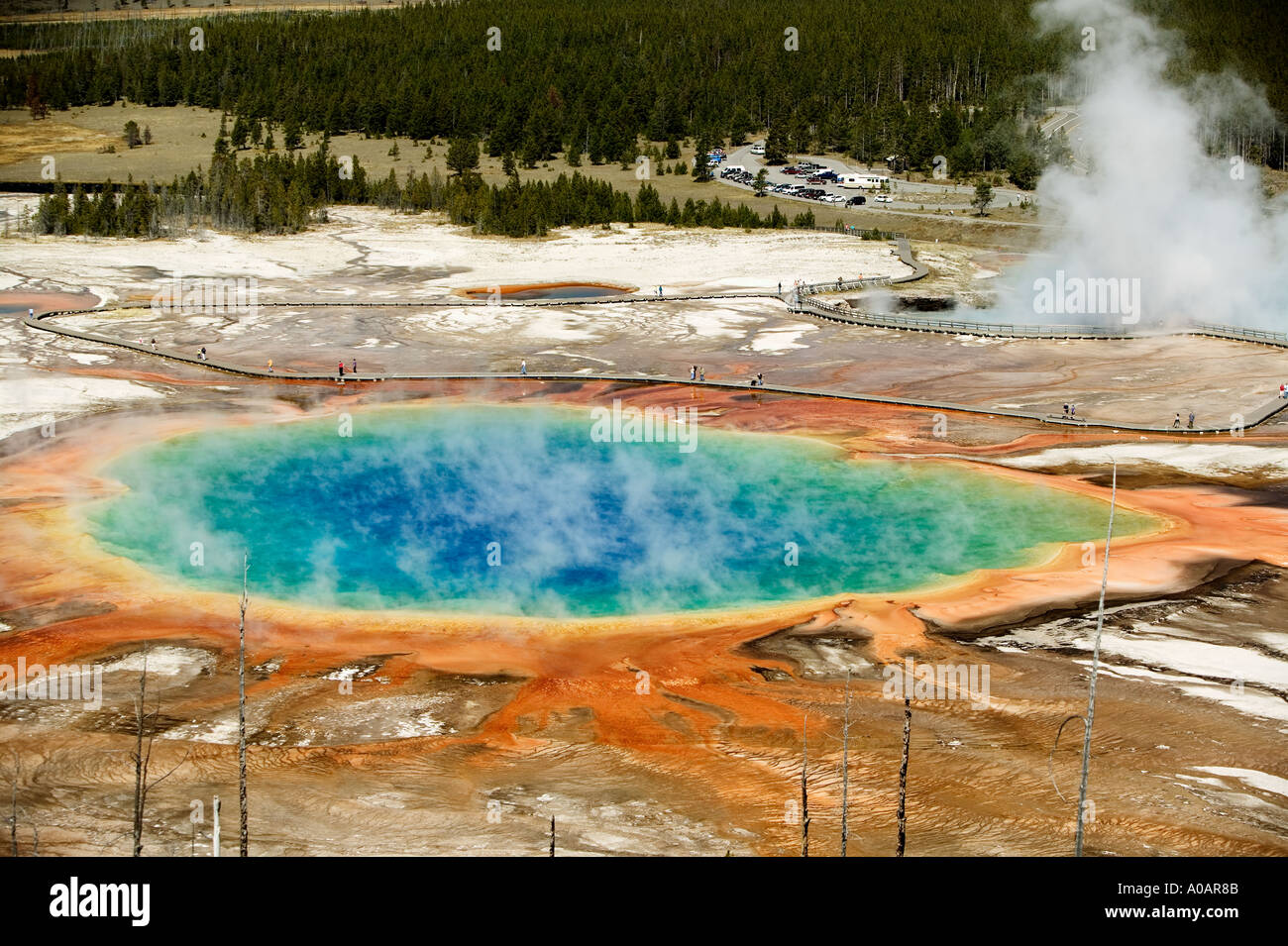 Grand Prismatic Pool Yellowstone National Park Wyoming Stock Photo - Alamy