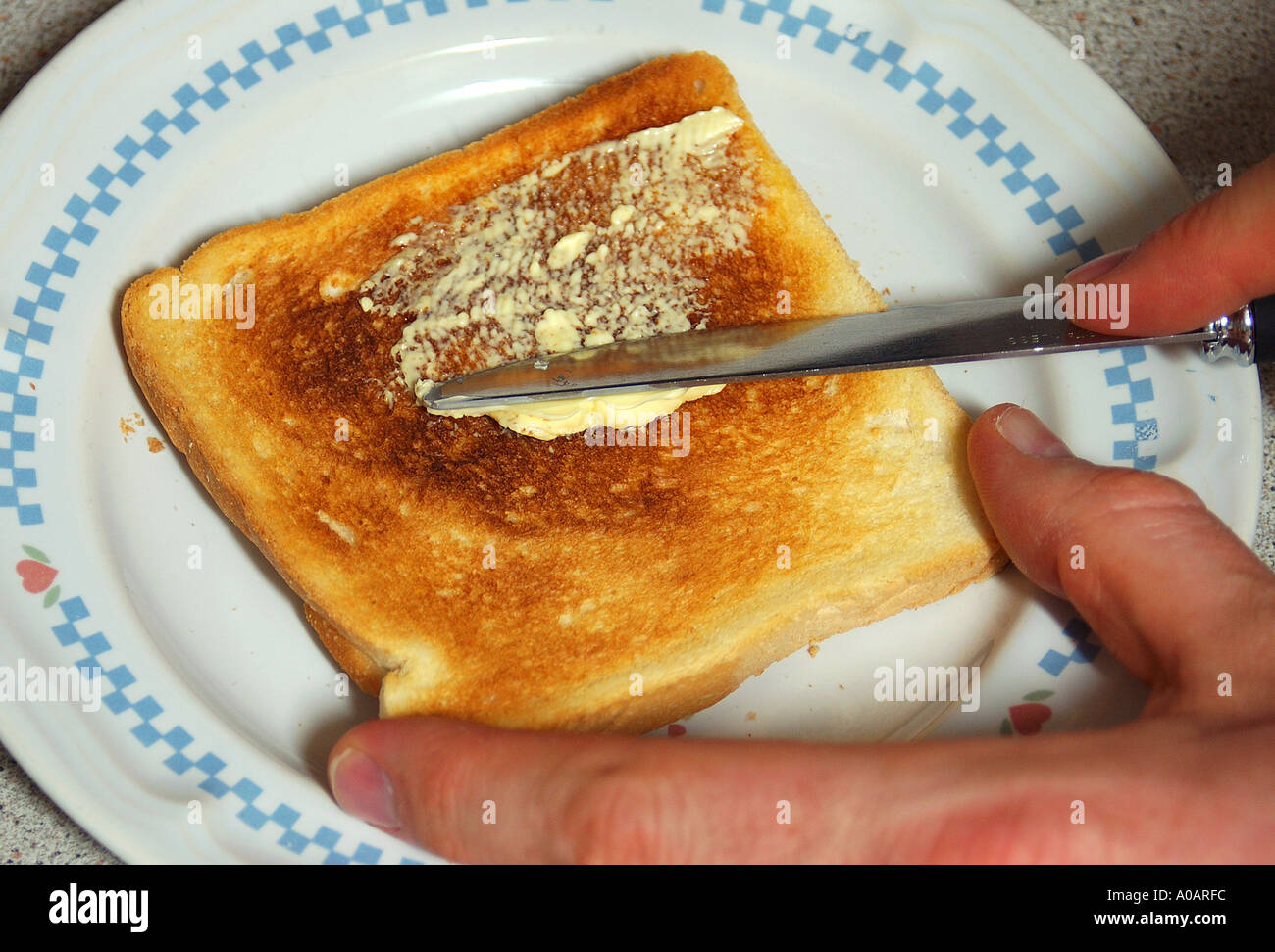 Toast and margarine hi-res stock photography and images - Alamy