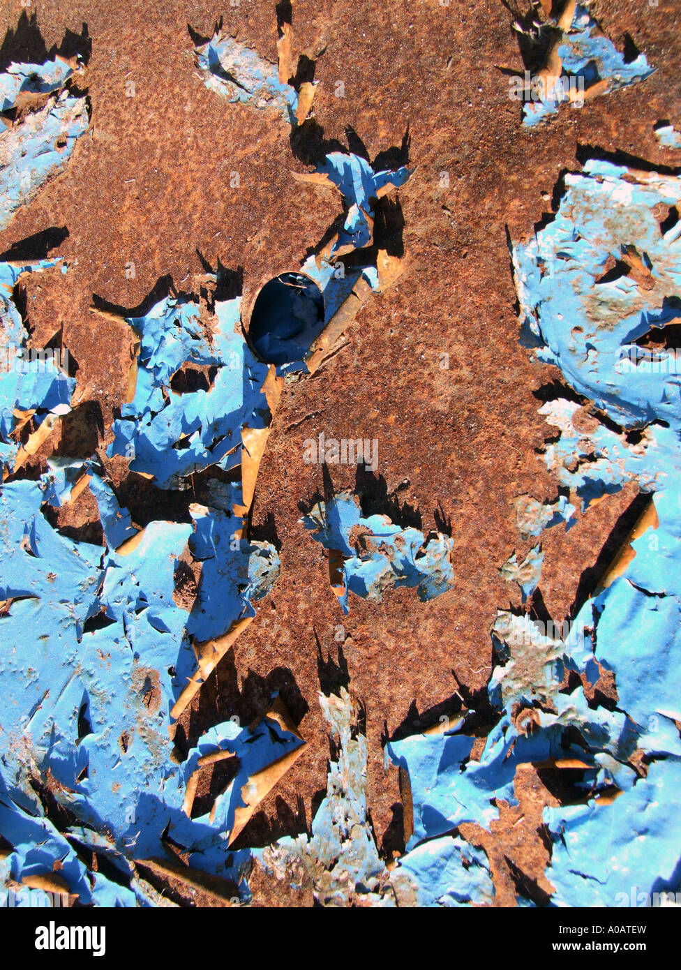 rust corrosion on painted door Stock Photo - Alamy
