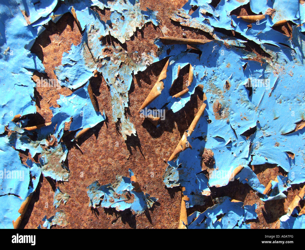 rust corrosion on painted door Stock Photo - Alamy